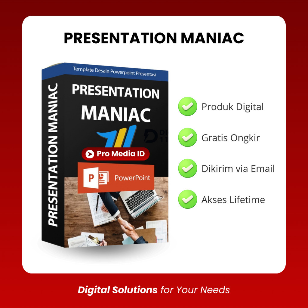 Jual Presentation Maniac Template Desain Powerpoint Membantu Presentasi | Shopee Indonesia
