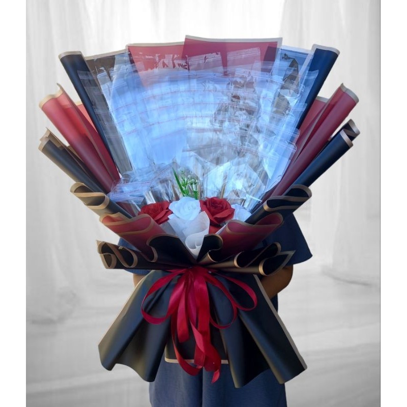 Jual BOUQUET MONEY JUMBO 30 - 50 LEMBAR - KERANGKA HAND BUKET ISI ...