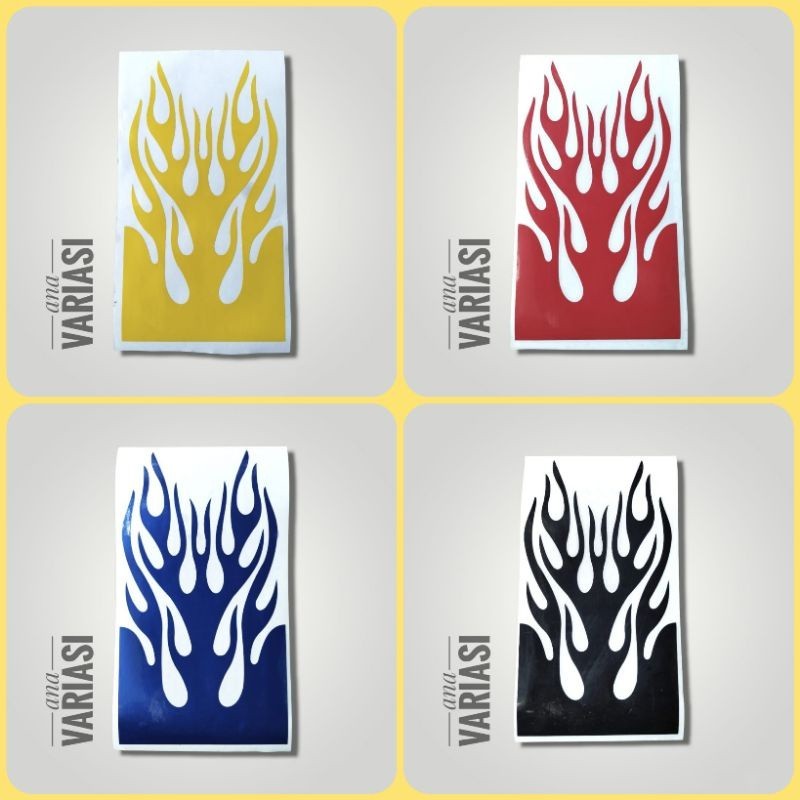 Jual Sticker stiker motor api cutting gliter nyala | Shopee Indonesia