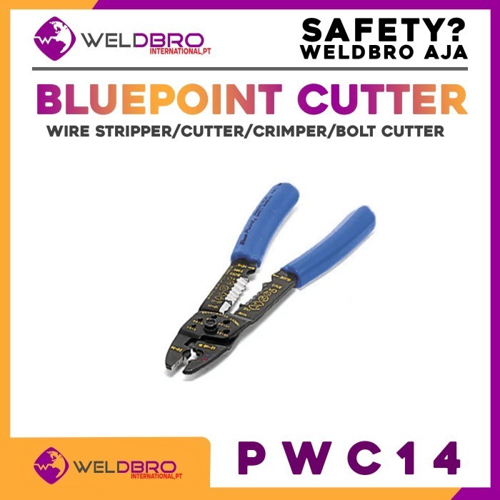 Jual Bluepoint PWC14 Wire Stripper/ Cutter/ Crimper/ Bolt Cutter Tang ...