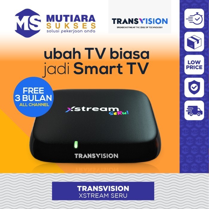 Jual Transvision Xstream Seru - Tv Box Android 10 + Free Bonus Special ...