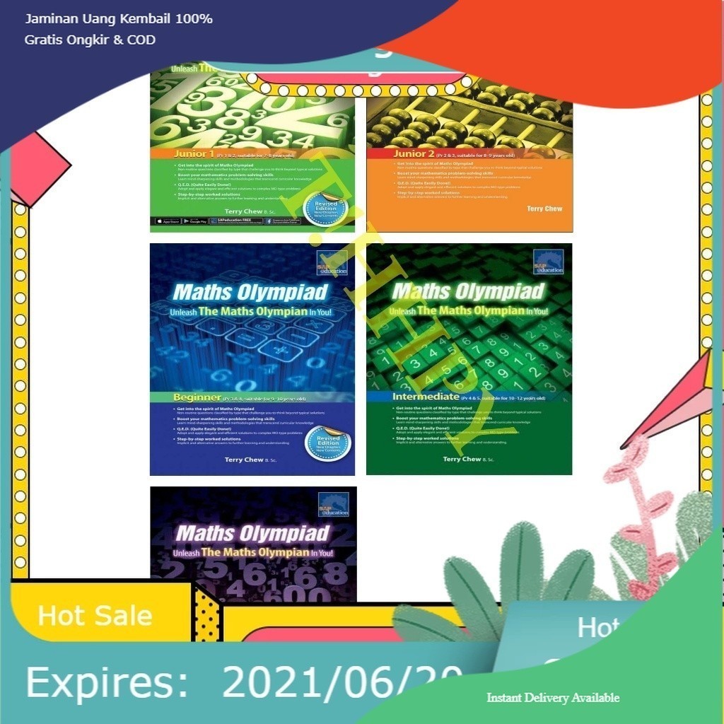 Jual Maths Olympiad Advanced - Junior 1 - Junior 2 - Intermediate ...