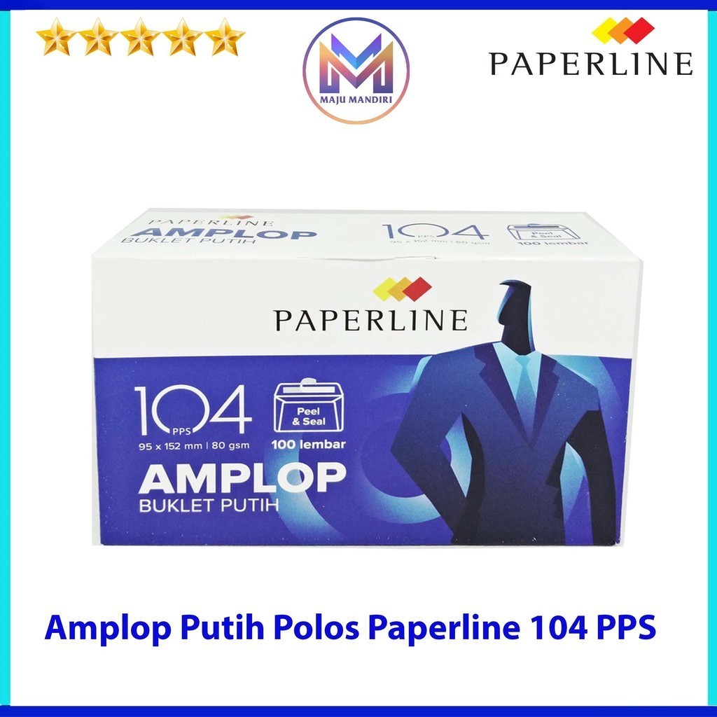 Jual Amplop Putih Polos Paperline 104 pps Isi 100 Lembar / ( 95 x 152 mm) | Shopee Indonesia