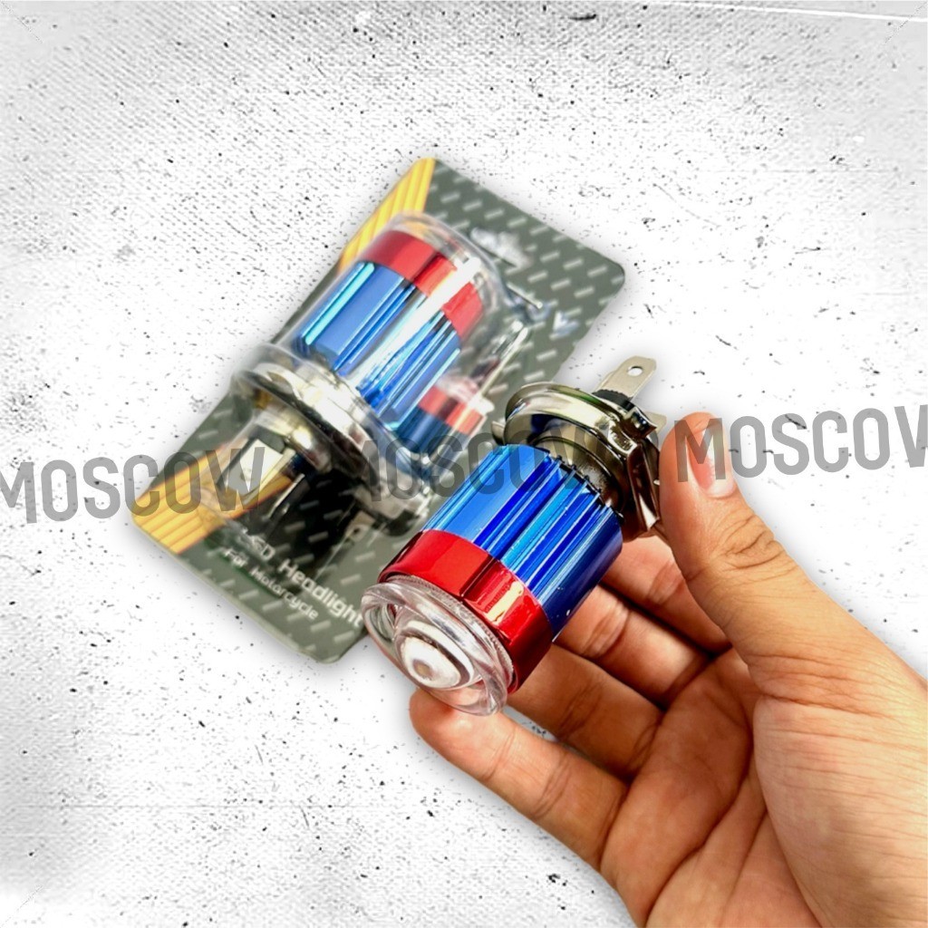 Jual TERLARIS NEW LAMPU UTAMA MOTOR SOCKET H4 LASER DEVIL BIRU LED ...