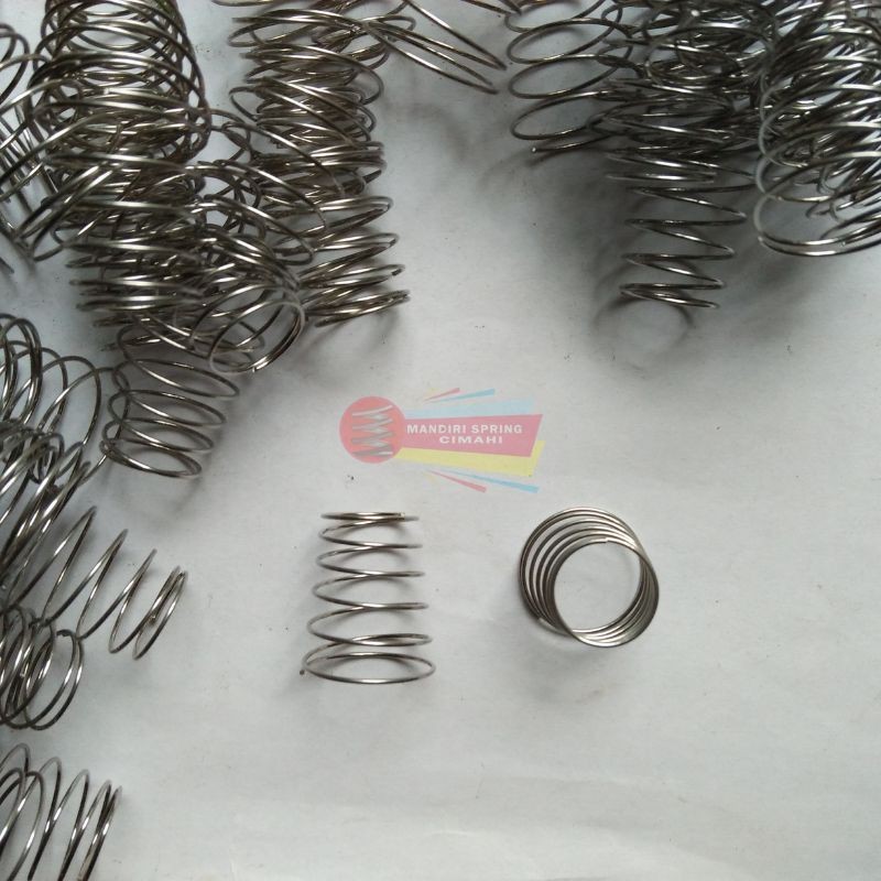 Jual 3 pcs. Per Spring Kerucut Gripper 0.7 mm Stainless Panjang 20 mm ...