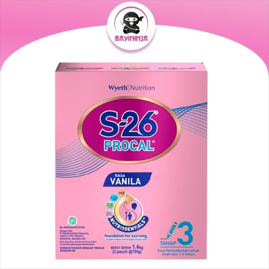 Jual S26 PROCAL 3 Vanila Susu Box 1400 g | Shopee Indonesia