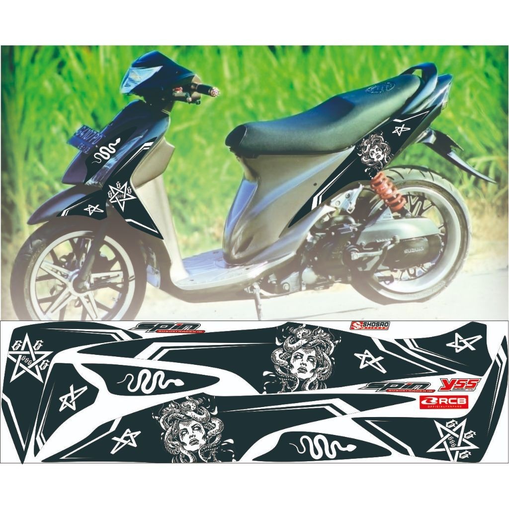 Jual Sticker Striping Motor SUZUKI SPIN 125 Motif Terbaru Keren Variasi ...