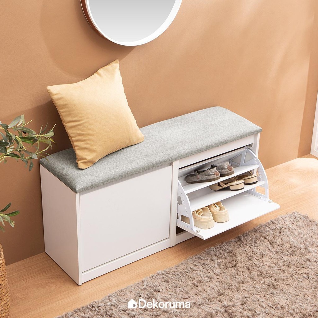 Jual Dekoruma KEIJI Rak Sepatu Layer Puff dengan Tempat Duduk / Bench ...