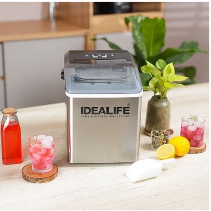 Jual IDEALIFE Ice Maker IL-121 Mesin pembuat Es Batu Kristal 15,0 Liter ...