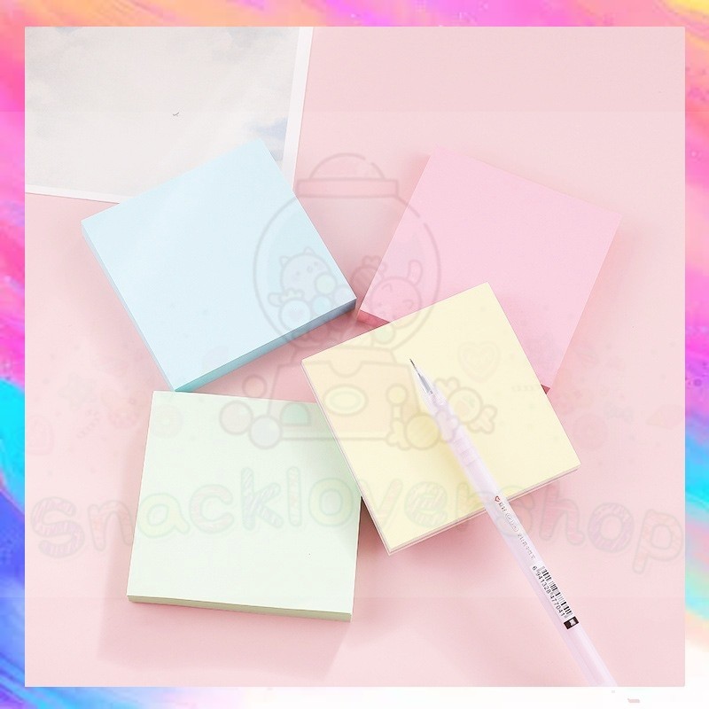 Jual 100 Lembar Color Sticky Note Memo Label Sticker Bookmark Warna ...