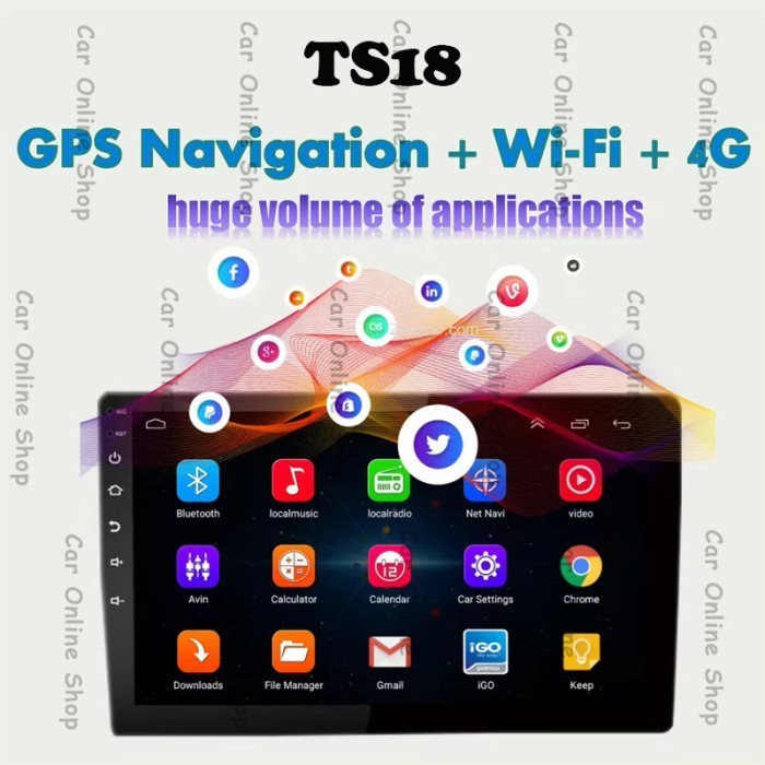 Jual Head Unit Android TS18 UIS8518A Topway 9 Inch Ram 4/64 HU Ram 6/128 2k Qled Mobil Touch ...