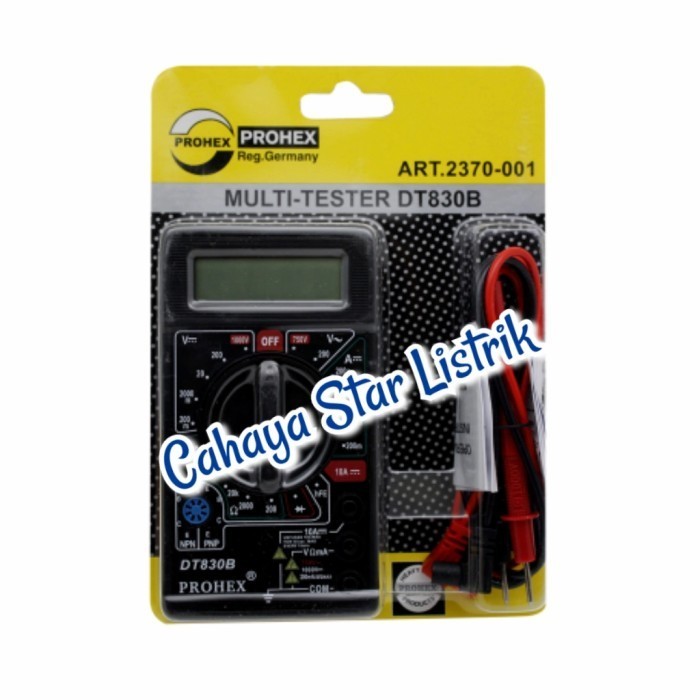 Jual MULTITESTER DIGITAL PROHEX / MULTI DIGITAL DT830B | Shopee Indonesia
