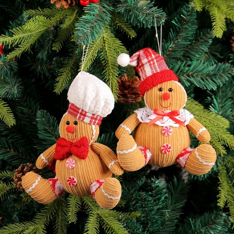 Jual Liontin Boneka Pria Roti Jahe Natal Kreatif Boneka Figur Kartun ...