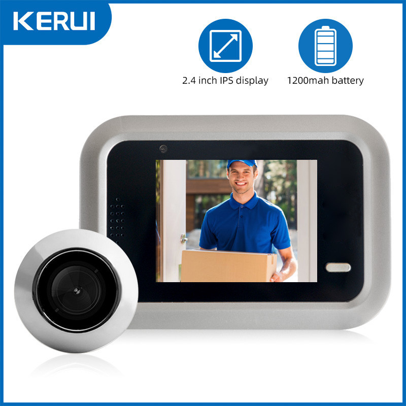 Jual KERUI PeepHole with 2.4 inch TFT LCD 100 Degree Angle Peephole ...