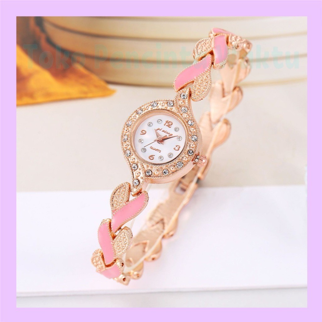 Jual Jam Tangan Wanita Gaya Korea dengan Rantai Kecil, Gelang Torsade ...