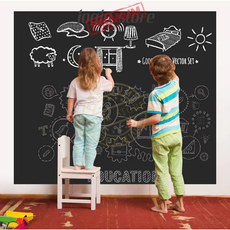Jual 2M Sticker Papan Tulis Kapur Blackboard Stiker Vinyl Dinding ...