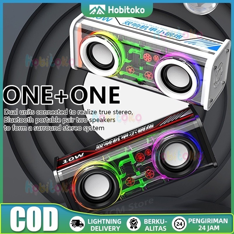 Jual Speaker Bluetooth LENYES S220 S-220 Subwoofer Portabel Ringan RGB ...