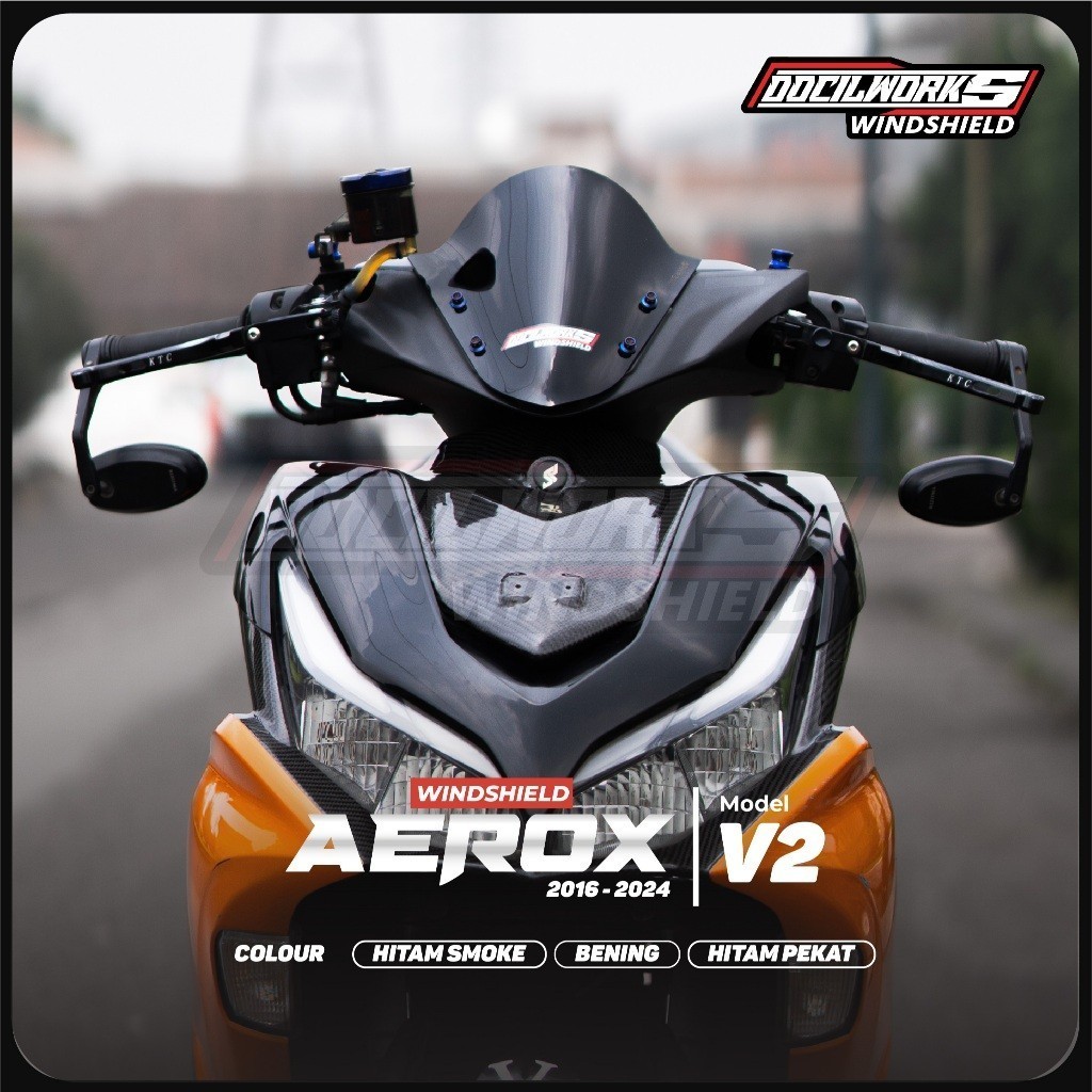 Jual Visor Windshield V2 Jenong Aerox Old New -X998 Racing | Shopee ...