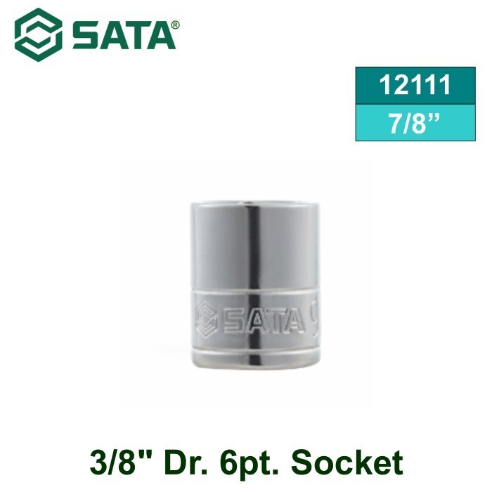 Jual SATATOOLS 12111 Mata Socket Soket 6pt Ukuran 7/8" Gagang 3/8 Inch ...