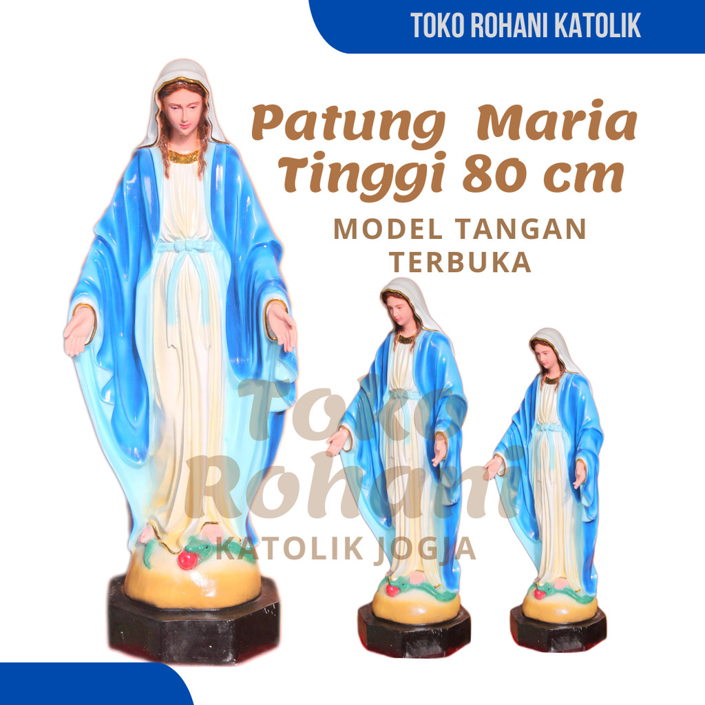 Jual PATUNG BUNDA MARIA 80 CM / PATUNG MARIA TANGAN TERBUKA UKURAB ...