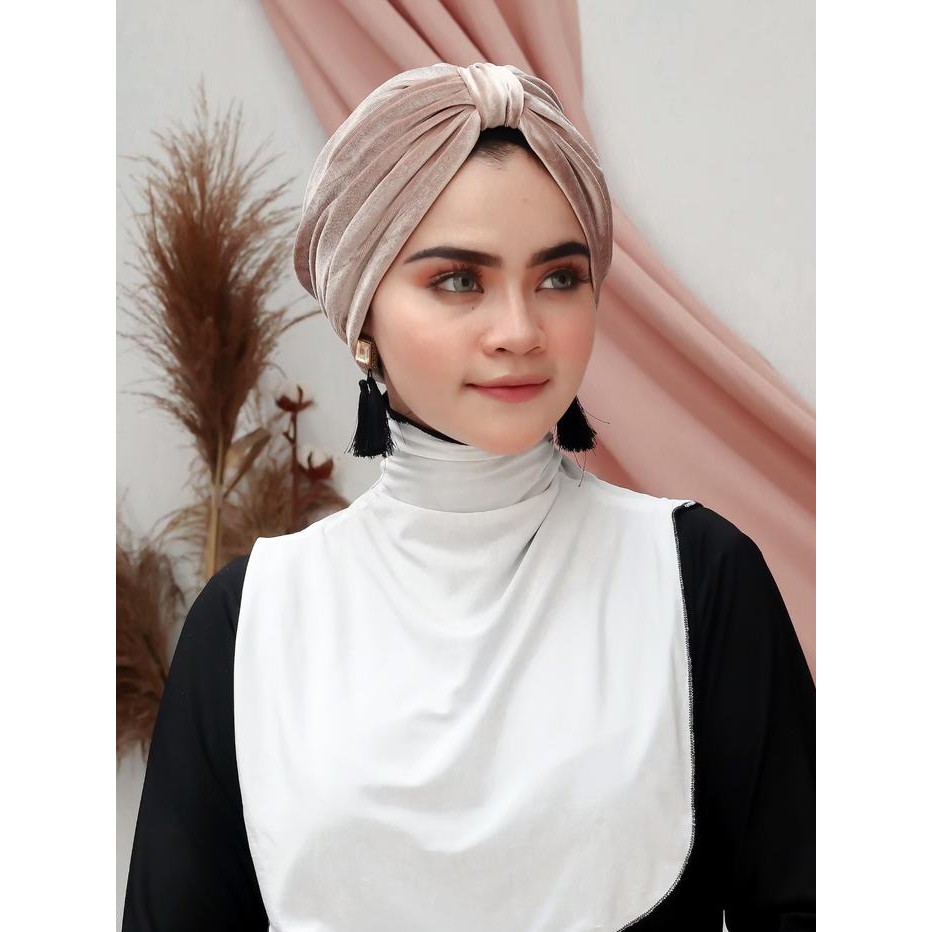 Jual LBV Basic Velvet Turban - Instant Turban Bahan Bludru Premium ...