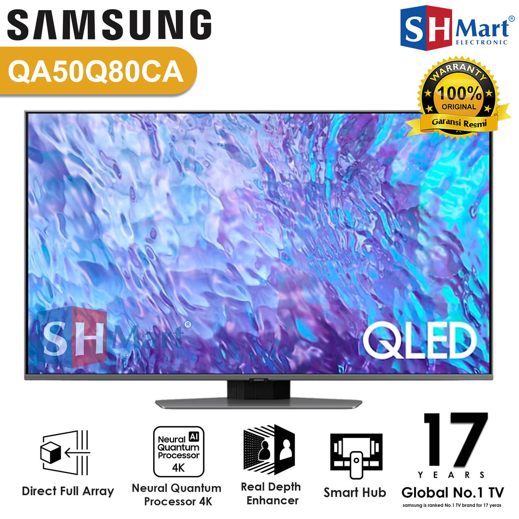 Jual Samsung QLED UHD 4K Smart Tv 50 Inch QA50Q80CAKXXD 50Q80C Garansi Resmi - Medan | Shopee ...