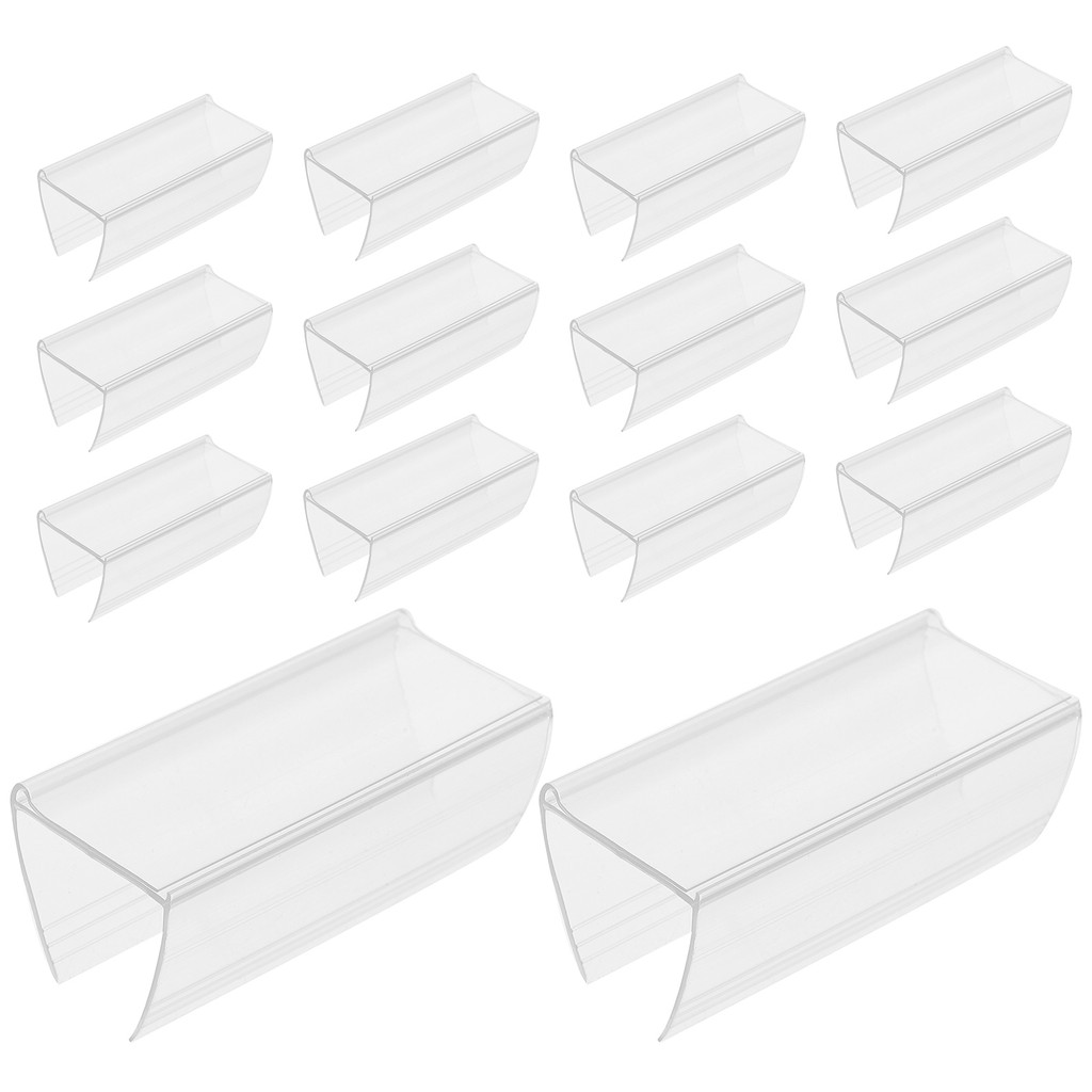 Jual 30 Pcs Shelf Label Holder Price Tag Display Transparent ...