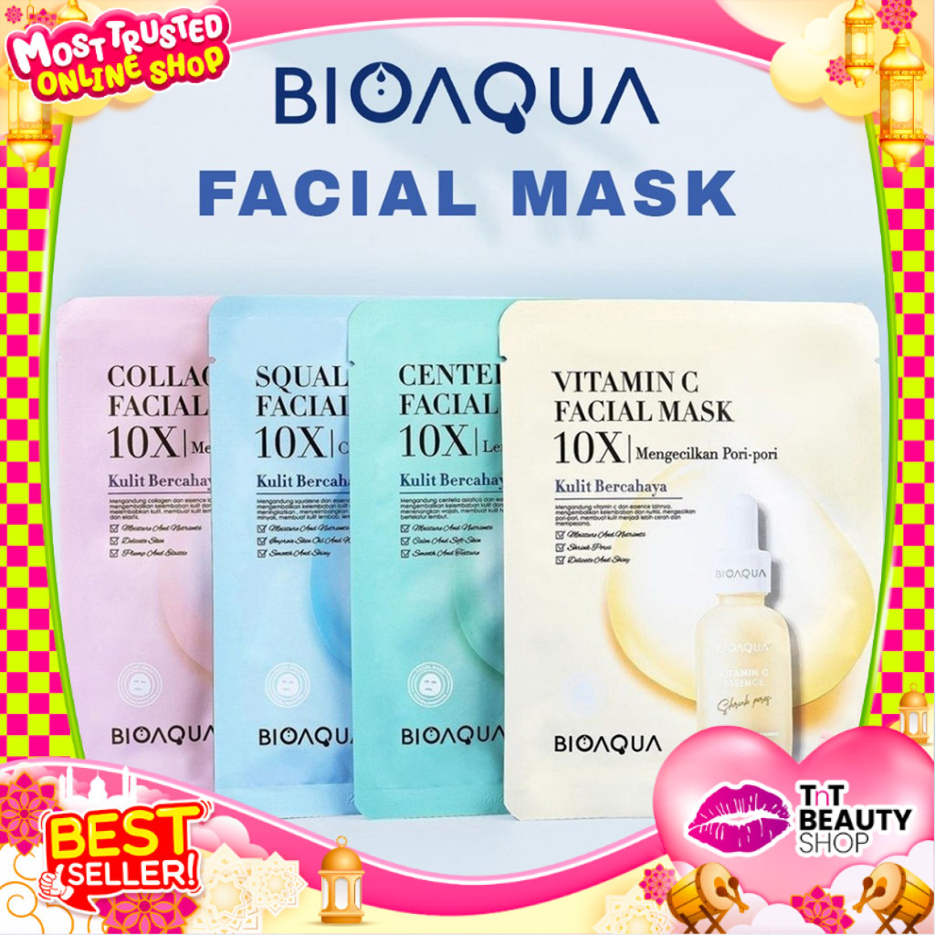 Jual 【BPOM】BIOAQUA Sheet mask 10X The Effect Masker Wajah Whitening | TnT Beauty Shop | Shopee ...