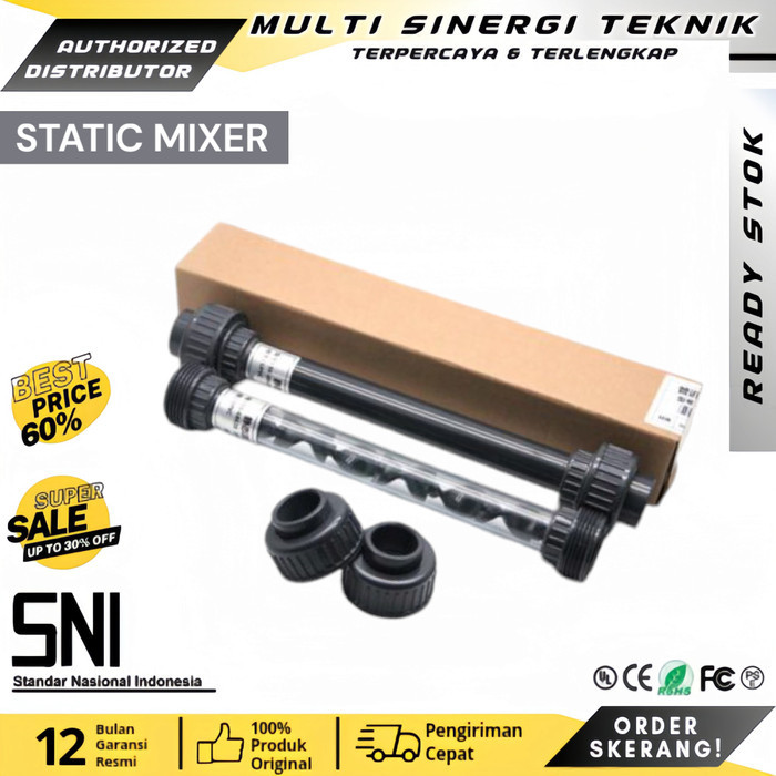 Jual Tabung Static Mixer 2" Upvc 2 inch Statis Mixer Ozone Generator ...