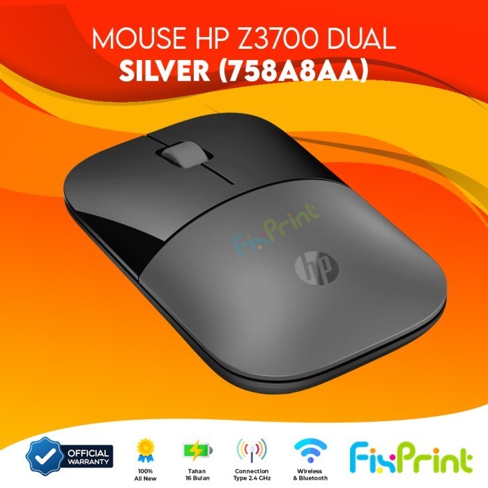 Jual Mouse HP Z3700 Dual Silver Wireless Optical 758A9AA Dual Black ...