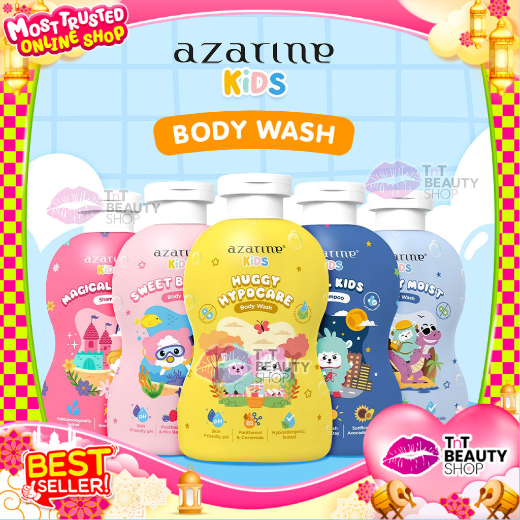 Jual AZARINE KIDS BATH SERIES | SHAMPOO KIDS 300ML & BODYWASH KIDS ...