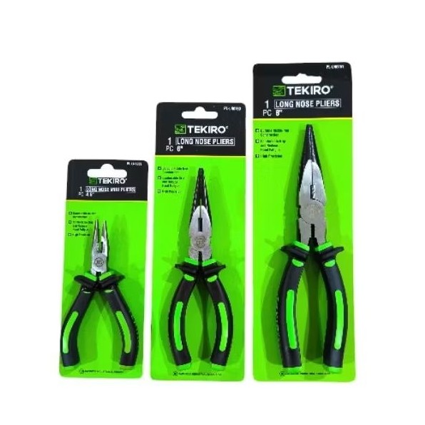 Jual TEKIRO tang LANCIP 4,5"/6"/8" long nose pliers 6inch tang cucut ...