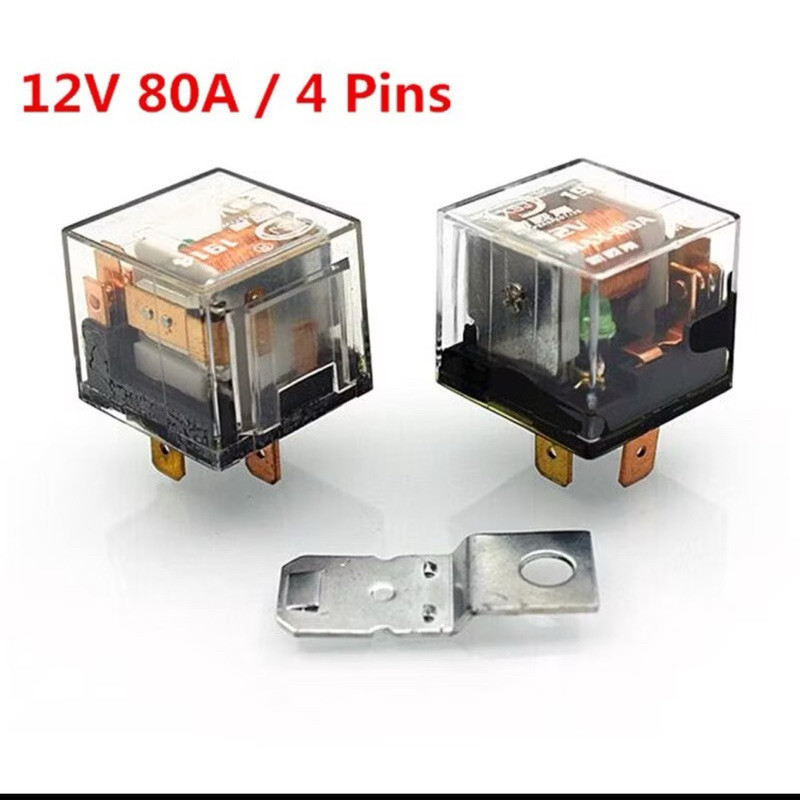Jual Relay Transparant Relay Klakson PANOM 4 Kaki 12V MINI PROJIE LAMPU ...