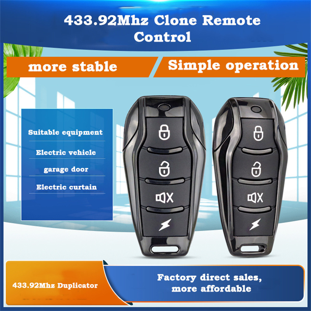 Jual 433MHz Remote Control 4CH Remote Control Duplicator Car Key Garage ...