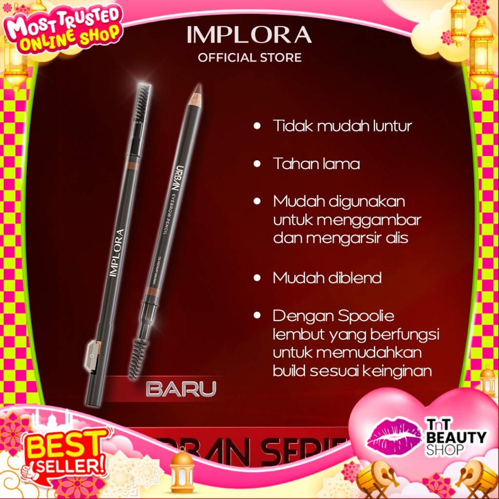 Jual Implora Urban Eyebrow Pencil | TnT Beauty Shop | Shopee Indonesia