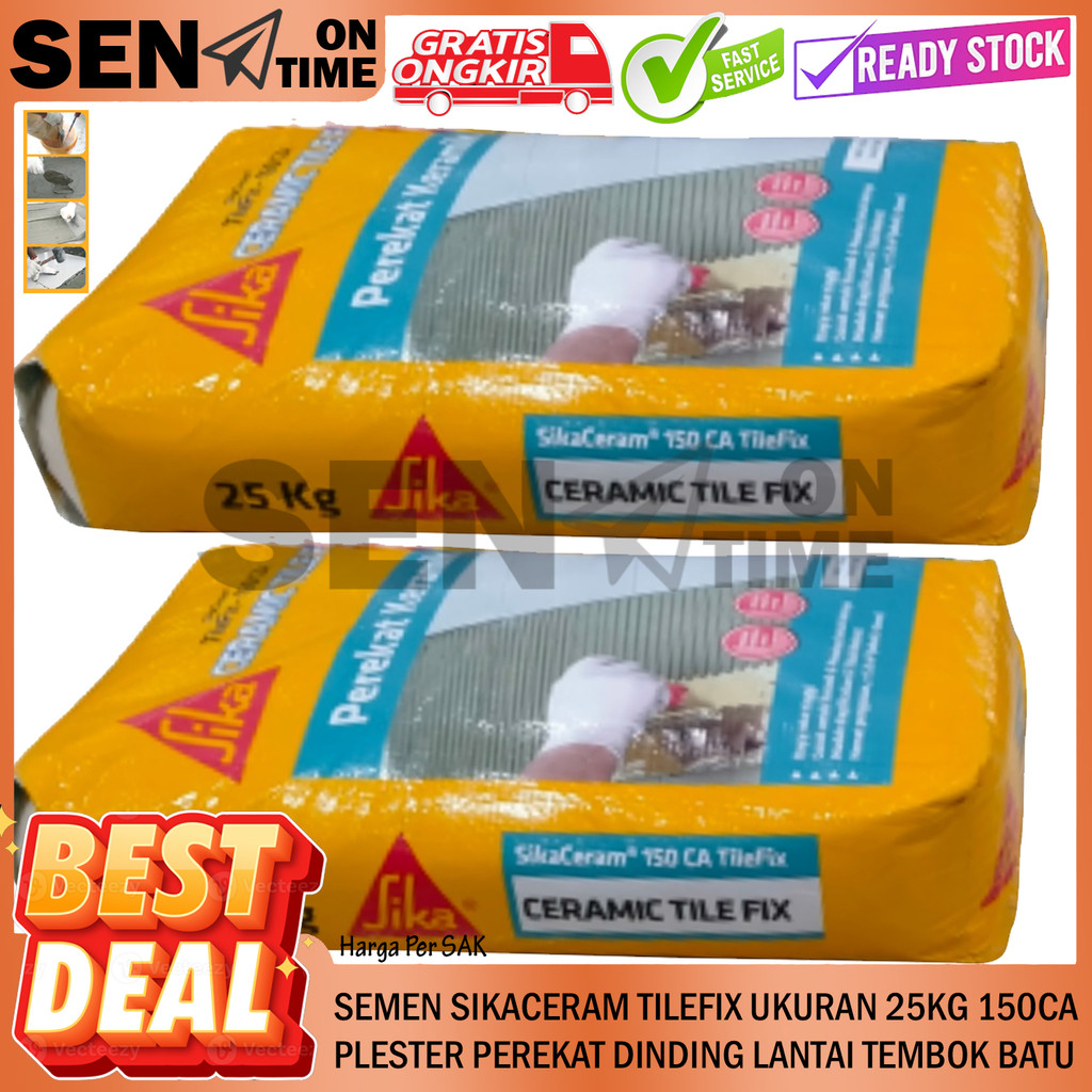 Jual Sikaceram 150ca Mortar Lem Perekat Sika Eksterior Exterior Ceram ...