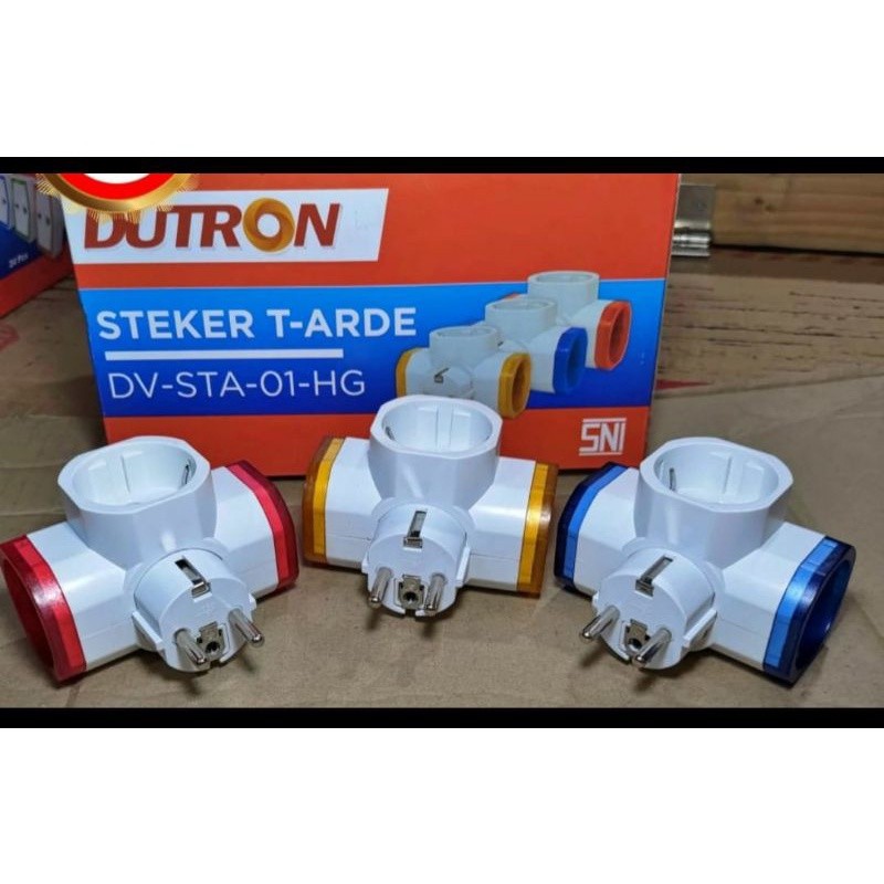 Jual Steker Arde Dutron 3 Cabang DV STA 01 HG tanpa saklar SNI Super ...