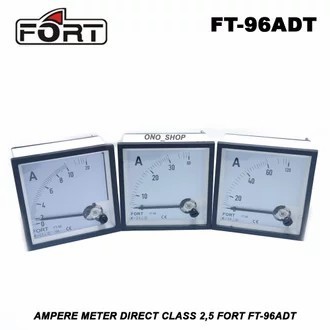 Jual Ampere Meter Amperemeter Ammeter Analog FORT 96x96 Direct - 50/5A ...