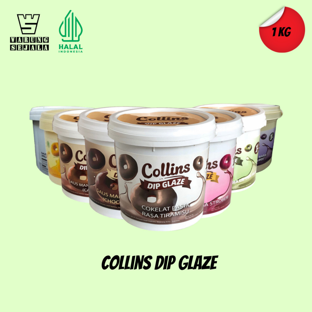 Jual Collins Dipglaze 1kg coklat collins collins 1kg glaze collins ...