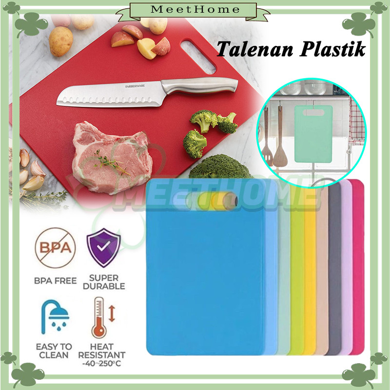 Jual Cutting Board Plastic/Talenan Sayur Dan Buahan Anti Slip/Chopping ...