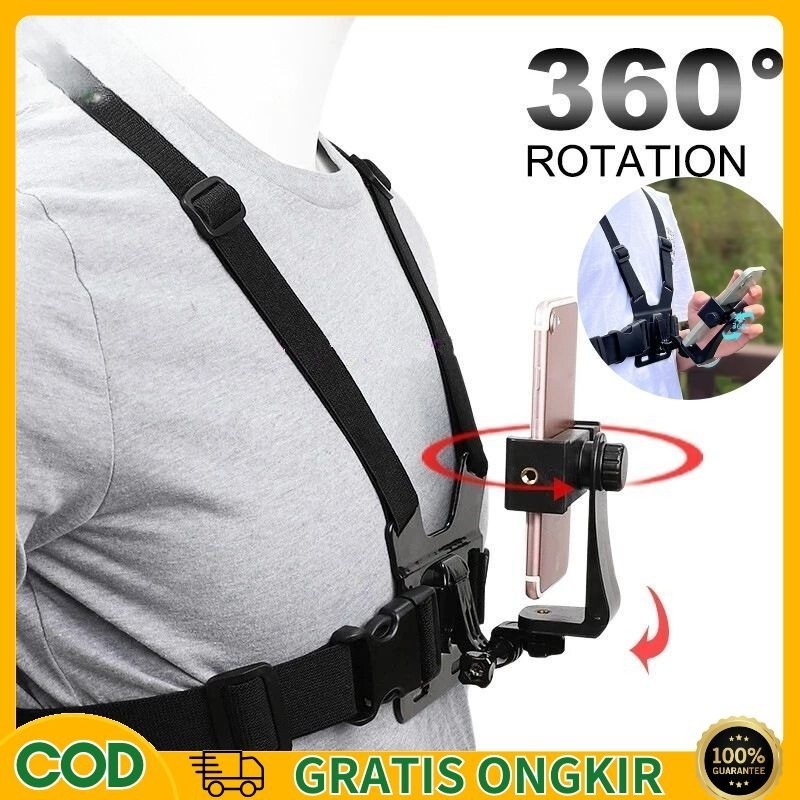 Jual 【COD】Chest Strap Dada Harness Belt Untuk Hp Dan Action Camera ...