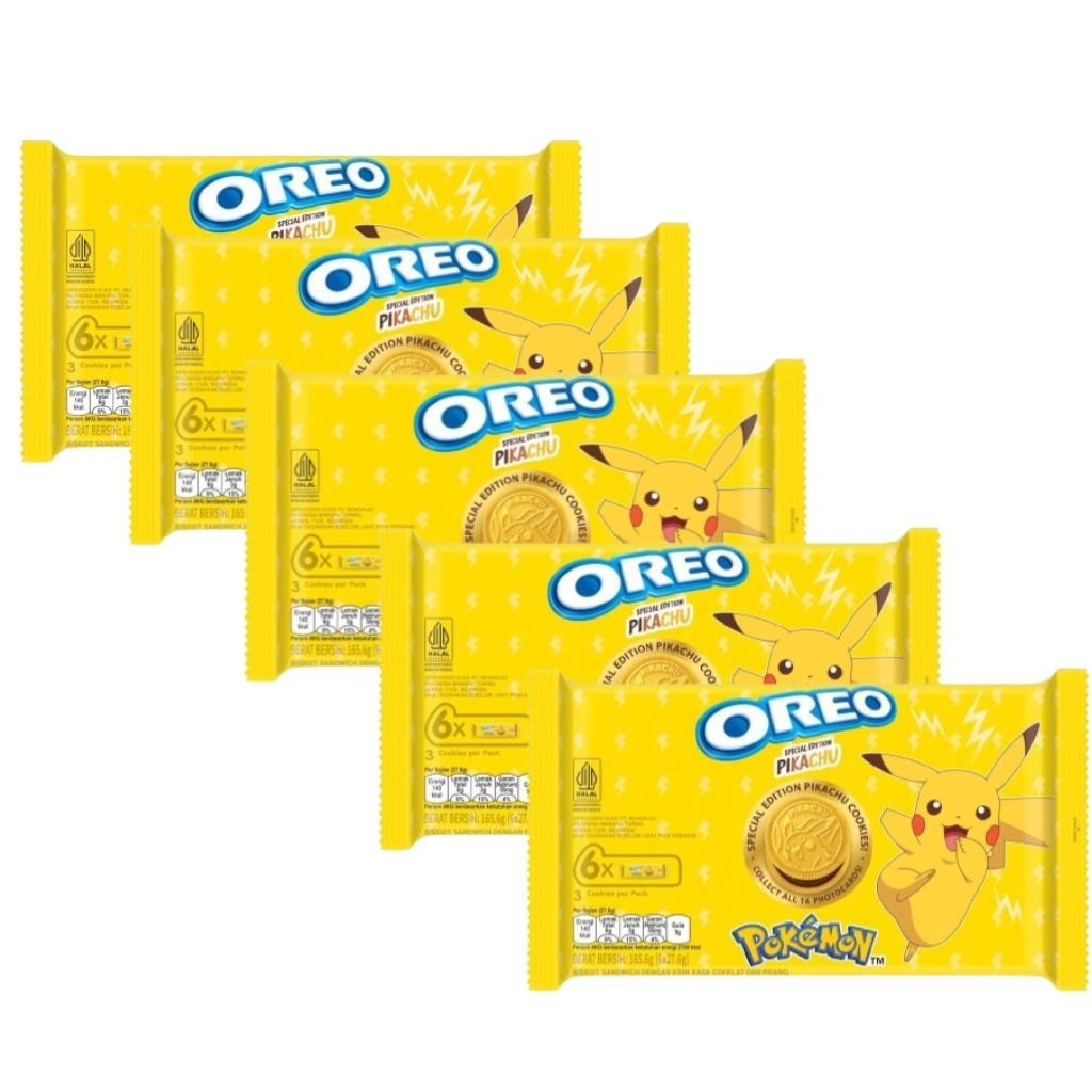 Jual Oreo Pokemon Chocolate Banana 165.6g [Multipack Isi 6] x 5 ...