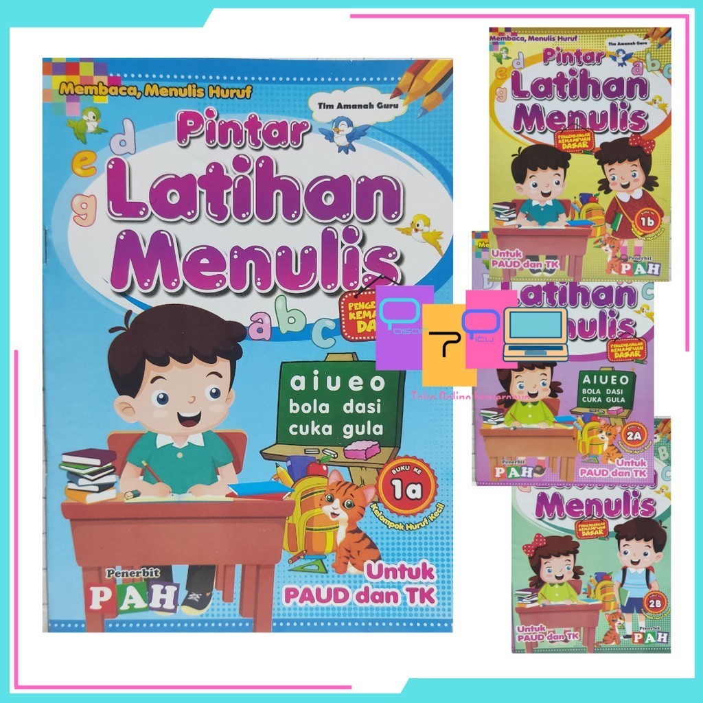 Jual Buku Pintar Latihan Menulis TK Paud melatih motorik anak | Shopee ...