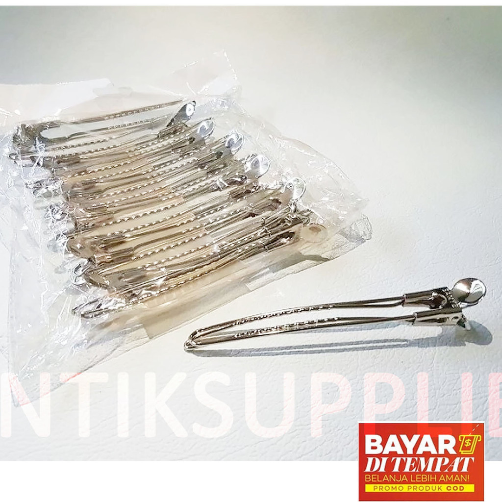 Jual New. Jepit Bebek Jumbo Stainless Besi Lubang / Jepit Sanggul ...