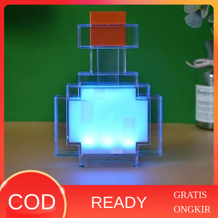 Jual MOJANG THINKGEEK Lampu LED Minecraft Potion Bottle Color Changing ...
