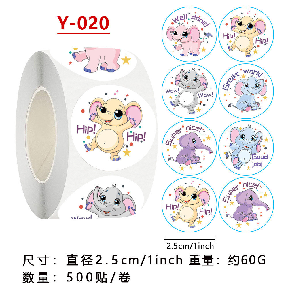 Jual STIKER LABEL EMOJI STICKER ROLL LABEL BOX HAMPERS DIARY TUMBLER ...