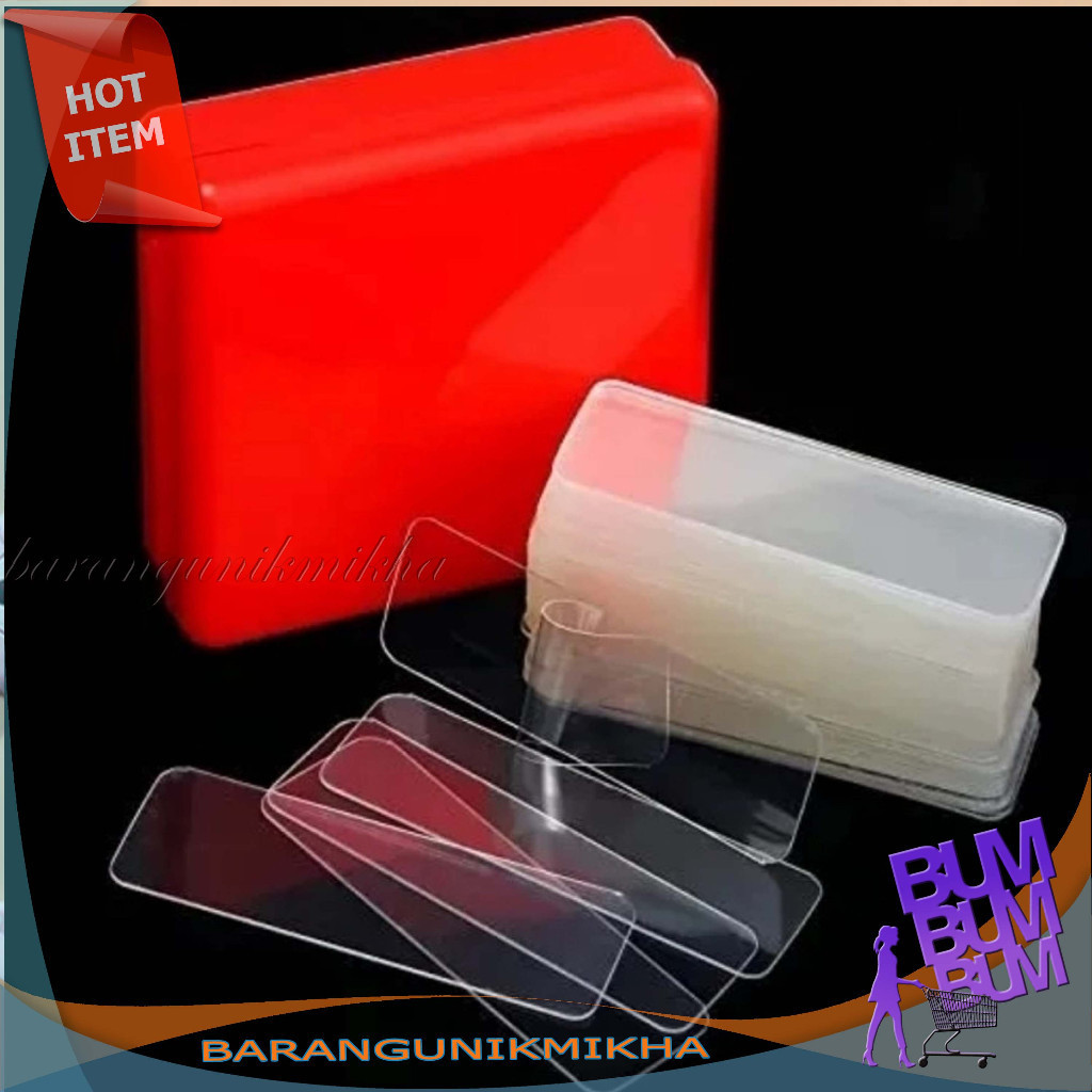 Jual Double Tape Nano Selotip Bening 2 Sisi Serbaguna 60 Pcs Per Box ...