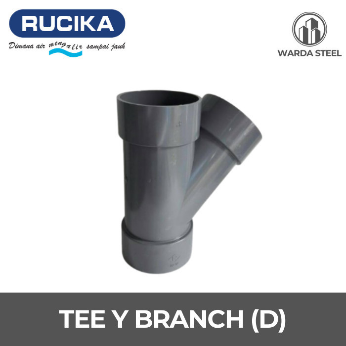 Jual Y Branch D 3" x 3" PVC RUCIKA 45 Derajat - Tee T Te TY 3 Inch ...