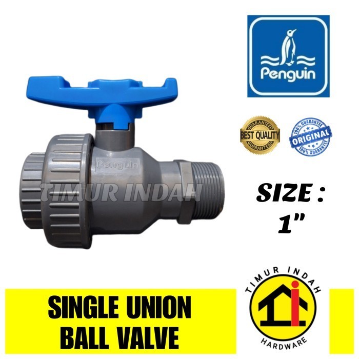 Jual PENGUIN - Stop Kran Ball Valve Watermur Drat Luar Dalam - 1" | Shopee Indonesia