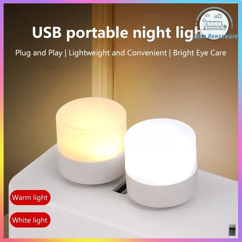 Jual Lampu Mini LED USB Eye Lampu Tidur Mini Portable Travel Lampu Baca ...